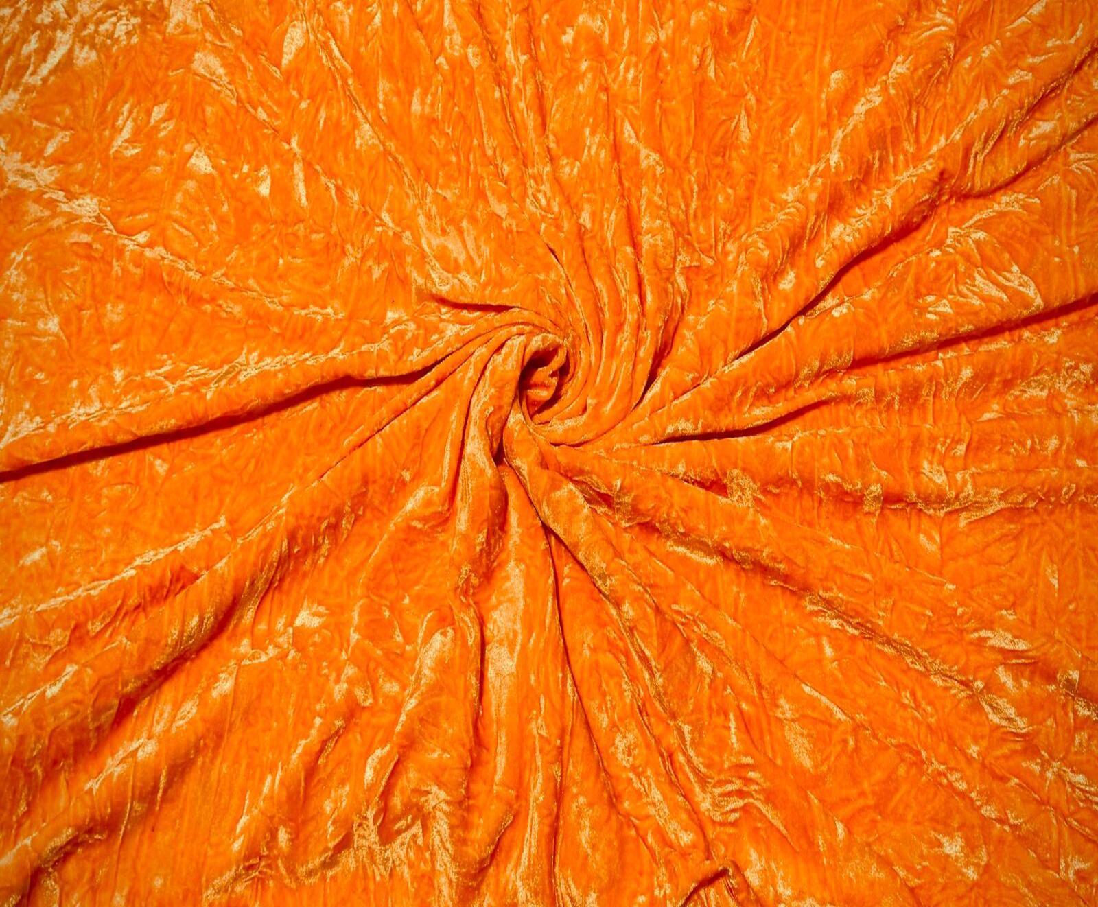 Velvet Fabric (Orange) – Eesa Fabrics
